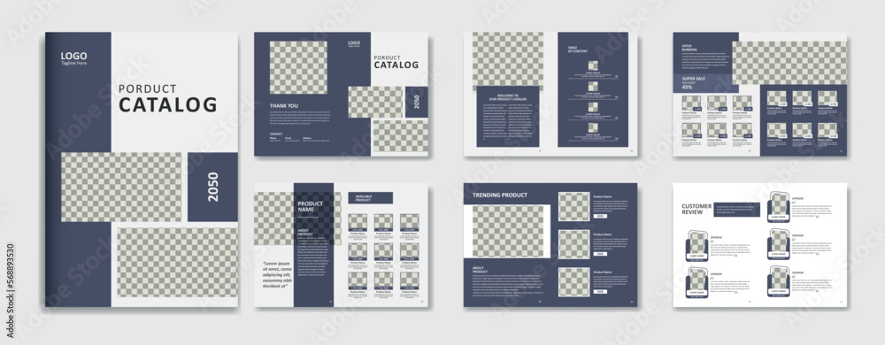 Minimalist product catalog design template, multipurpose product ...