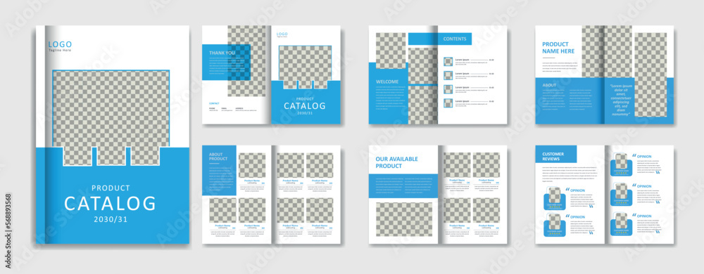 Minimalist product catalog design template, multipurpose product ...