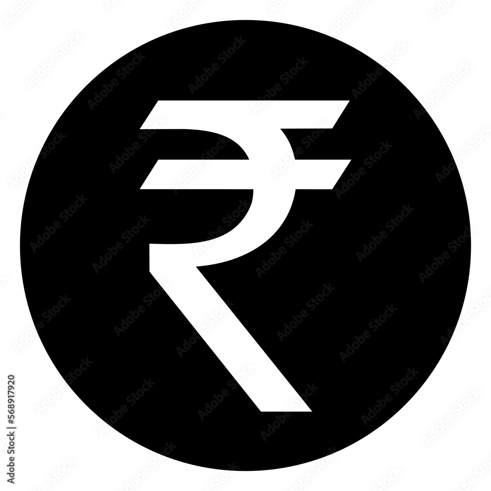 rupee sign isolated on white background. rupee icon for your web site ...