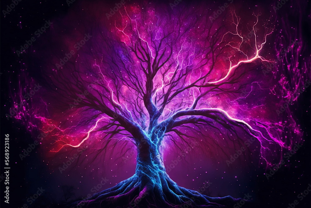 A collection of AI Generated Magenta Images showing magenta style color ...