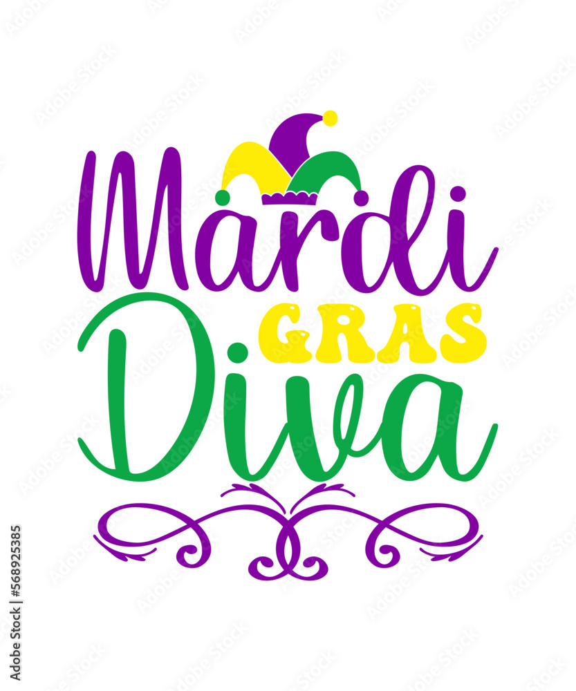 Mardi Gras Squad SVG, Mardi Gras Svg Bundle, Fat Tuesday Carnival Svg ...