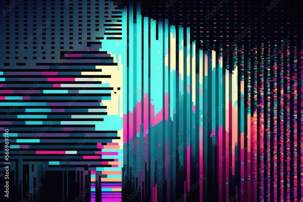 Distorted Tv Color Bars