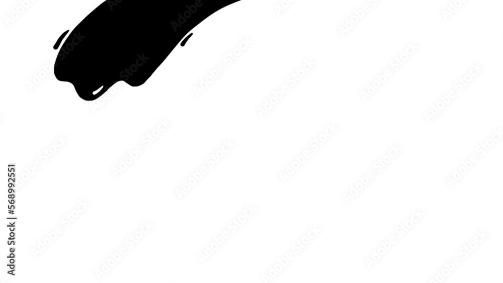 Liquid Transition Abstract Animation. swirling water flow. Milk ...