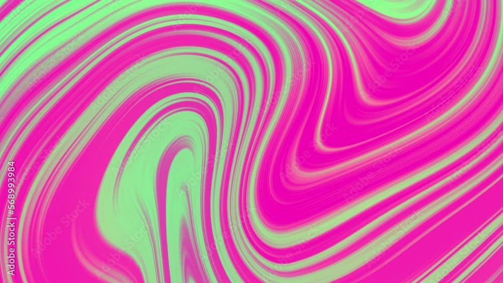 Looped fluid toxic pink light teal wallpaper. 4k seamless animated acid ...