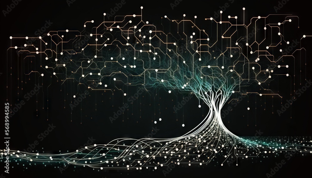 Digital Symphony: The Flow of Binary Code Through Interconnected Nodes ...
