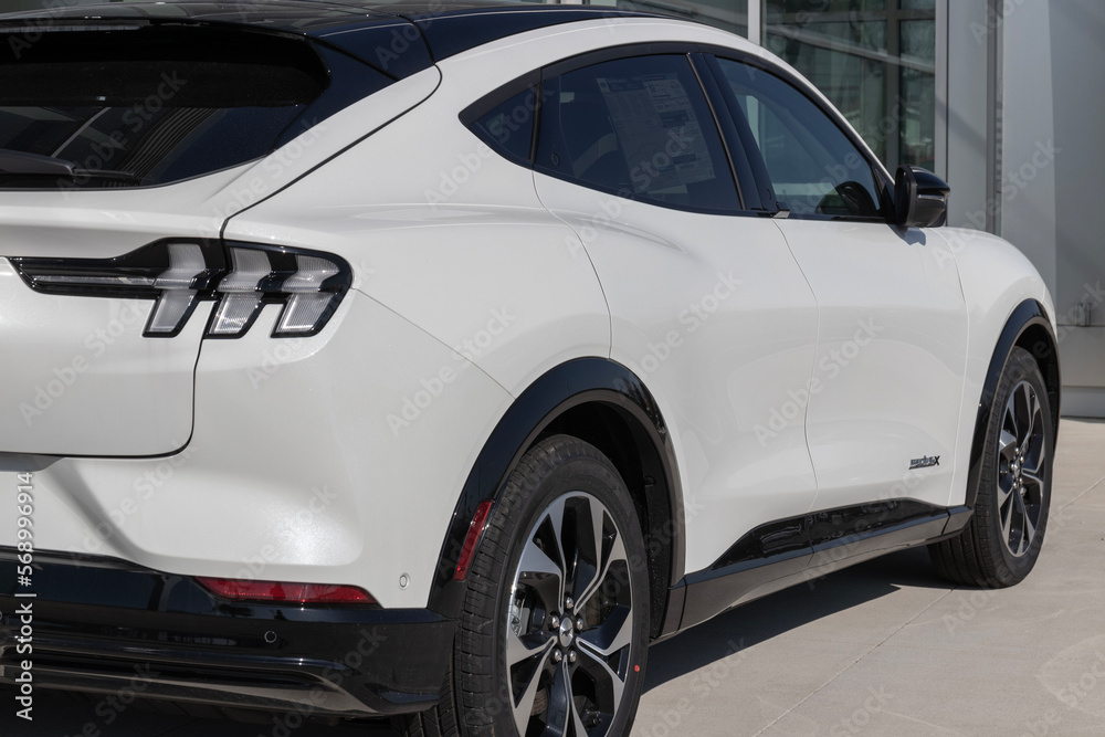 Foto de Ford Mustang Mach-E SUV display. The Mustang Mach-E is Ford's ...