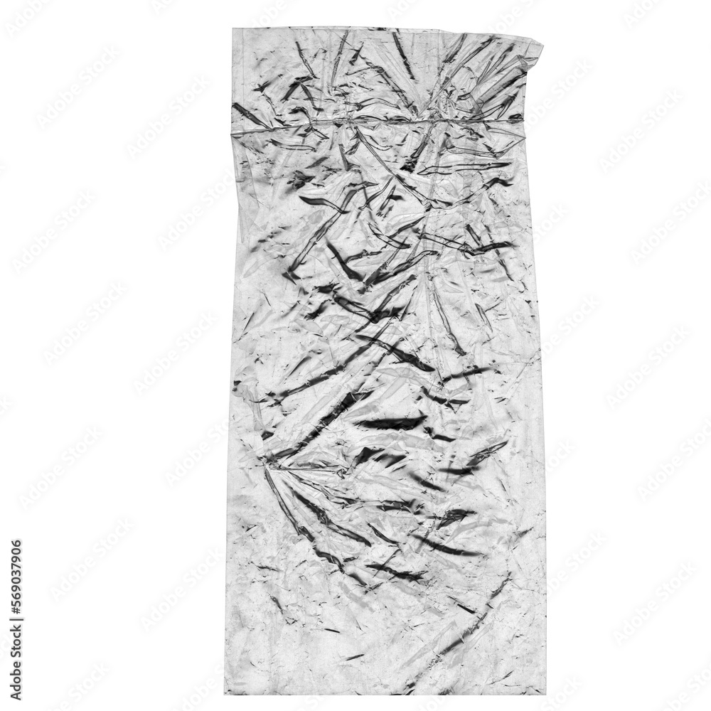 Wrinkled plastic wrap texture on transparent background wallpaper ...