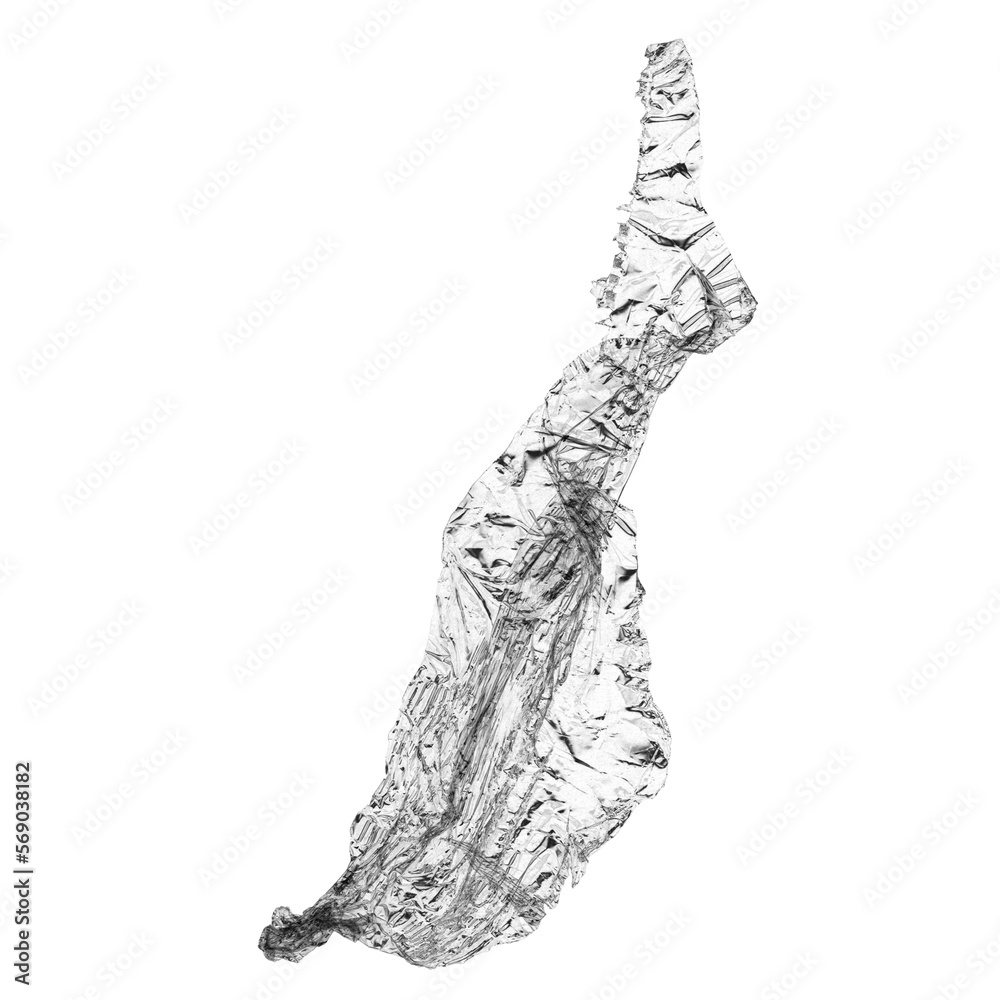 Wrinkled plastic wrap texture on transparent background wallpaper ...