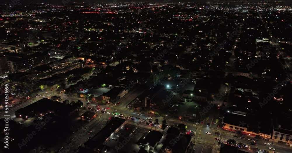 San Jose California Aerial v6 cinematic low birds eye view flyover ...