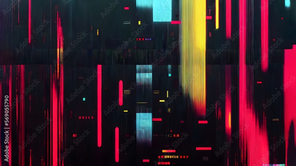 Futuristic Glitch background., pixel noise glitch error video damage ...
