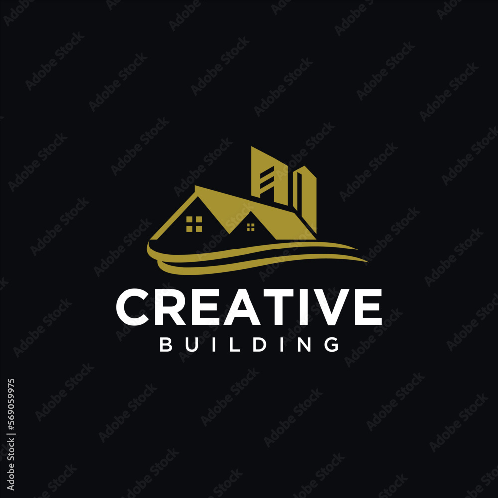 Vector dream house and building construction logo architect vector ...