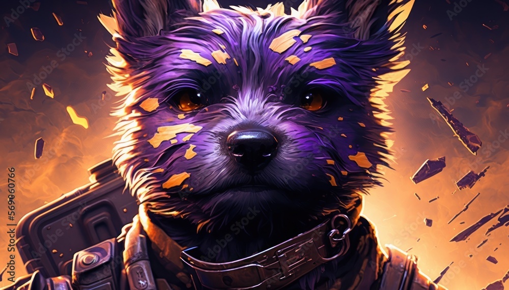 Creative 4k high resolution wallpaper art of a dog inspired by game ...
