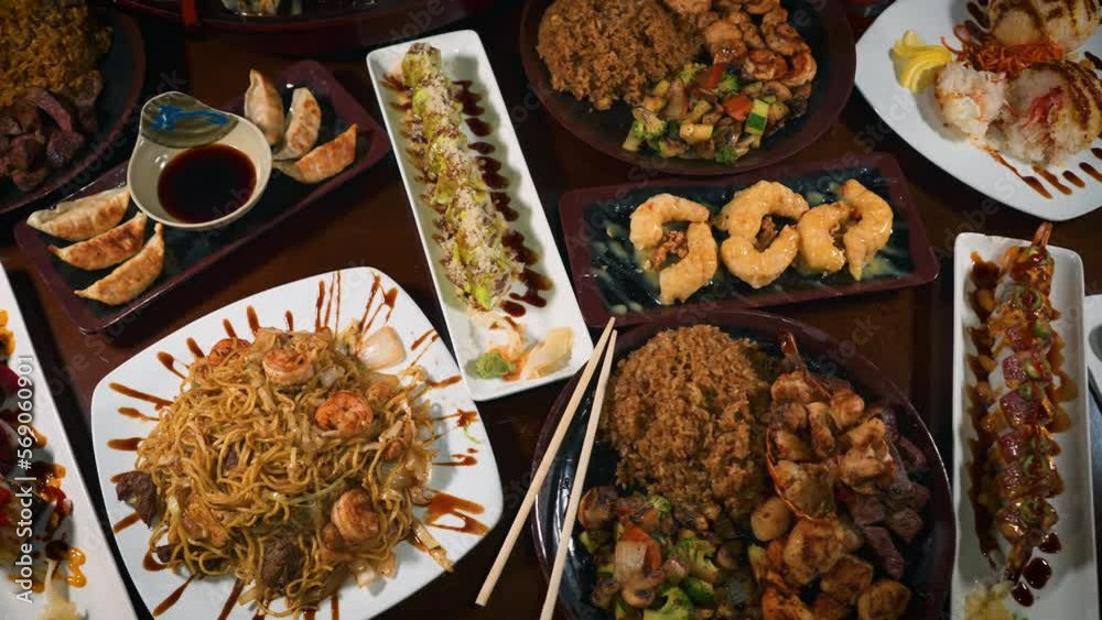 Video „Japanese hibachi restaurant menu offerings, appetizers dinners ...