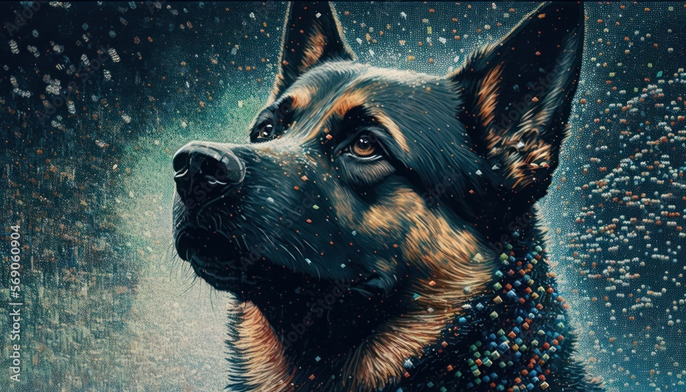 Creative 4k high resolution wallpaper art of a dog inspired by game ...
