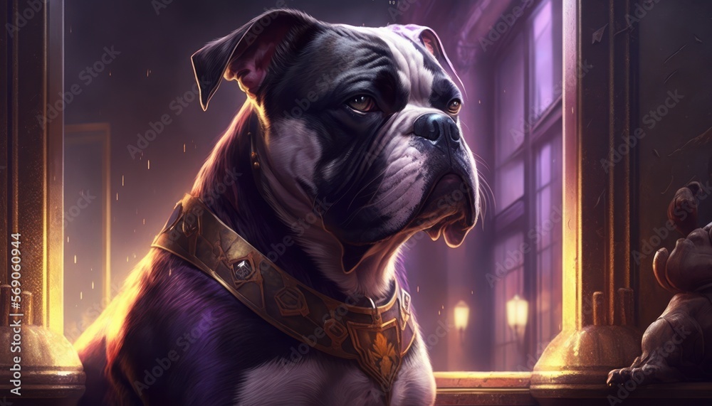 Ilustrace „Creative 4k high resolution wallpaper art of a dog inspired ...