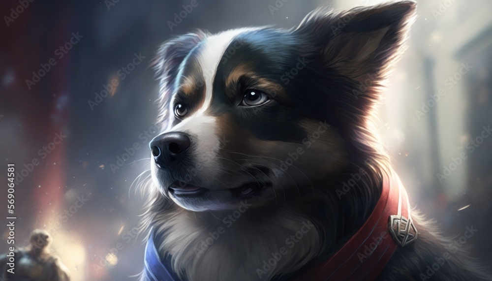 Creative 4k high resolution wallpaper art of a dog inspired by game ...