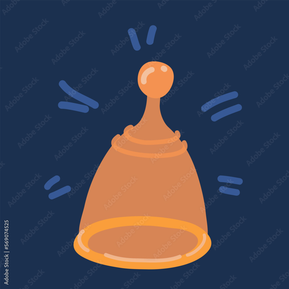 Cartoon vector illustration of menstrual cycle concept. Menstrual ...