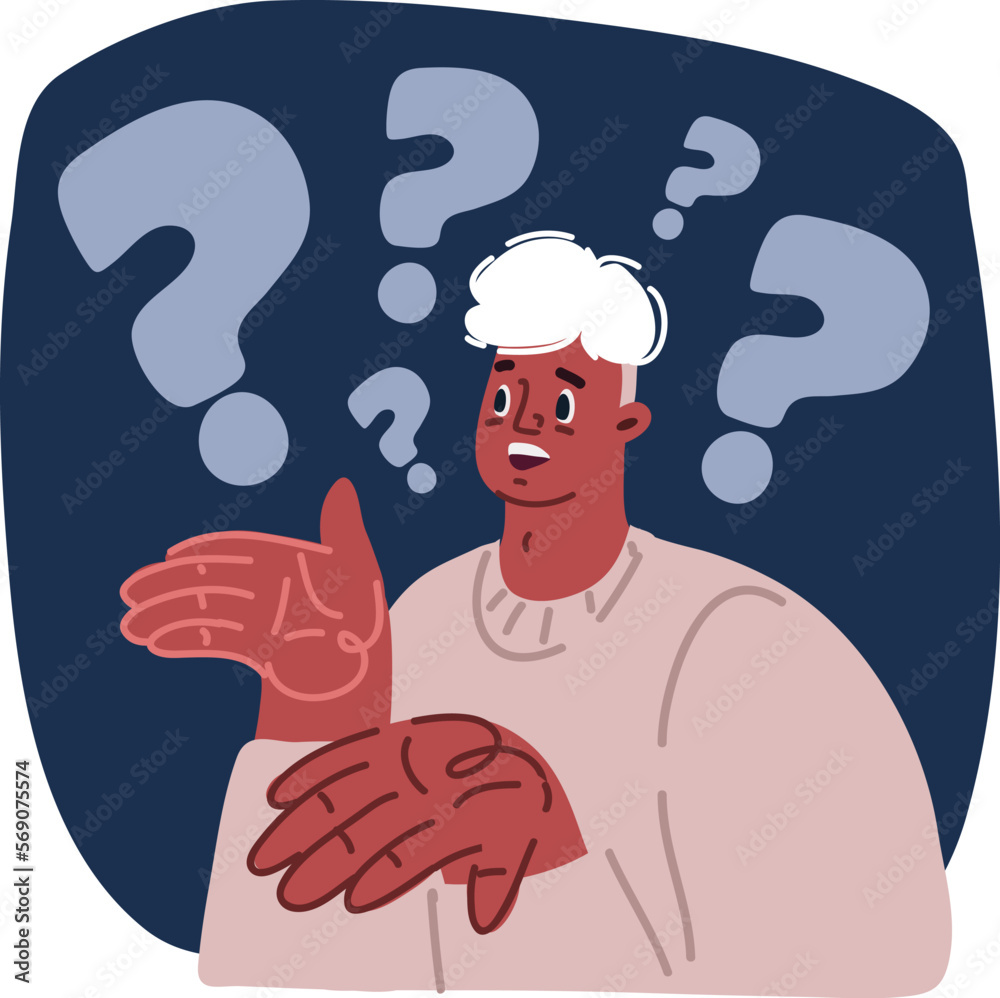 Cartoon vector illustration of rear view of a caucasian business person ...