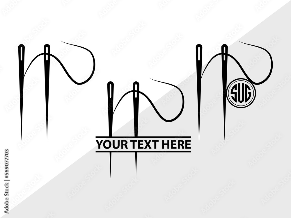 Vetor de Tailoring Elements Monogram, Tailoring Elements Silhouette ...