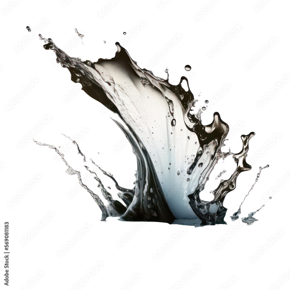 Water splash on transparent background. Splashing of water. Water ...