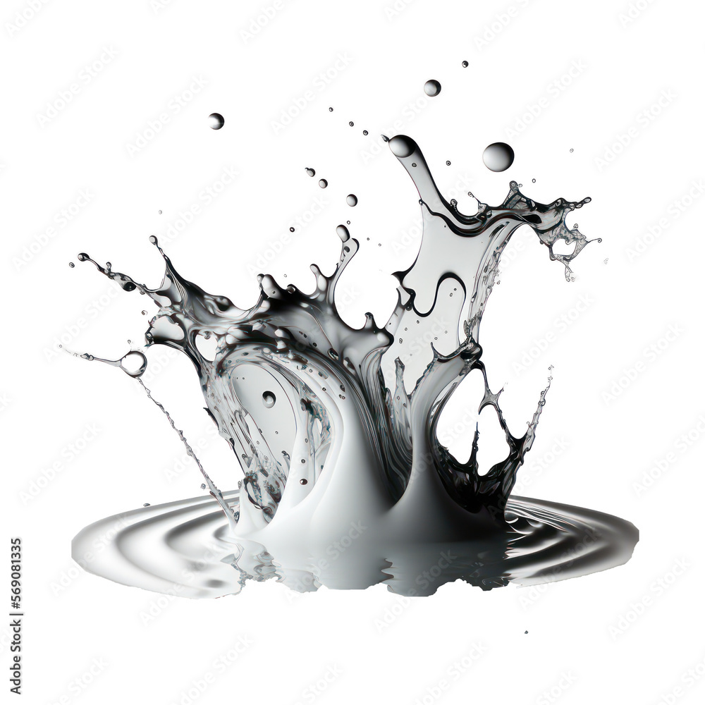 Water splash on transparent background. Splashing of water. Water ...