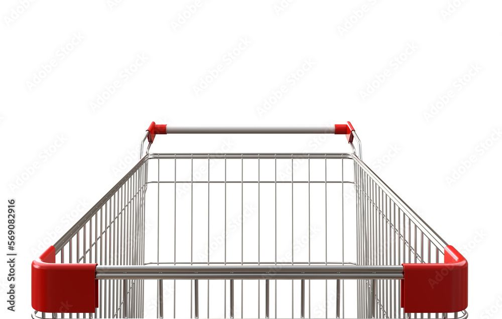 Empty shopping cart on transparent background, PNG file Stock ...