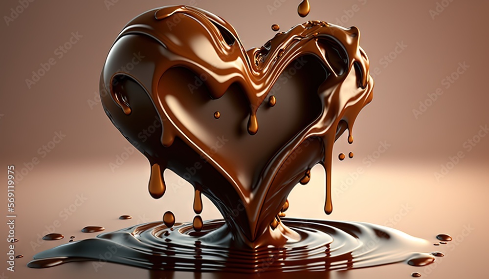 Chocolate Heart Wallpaper