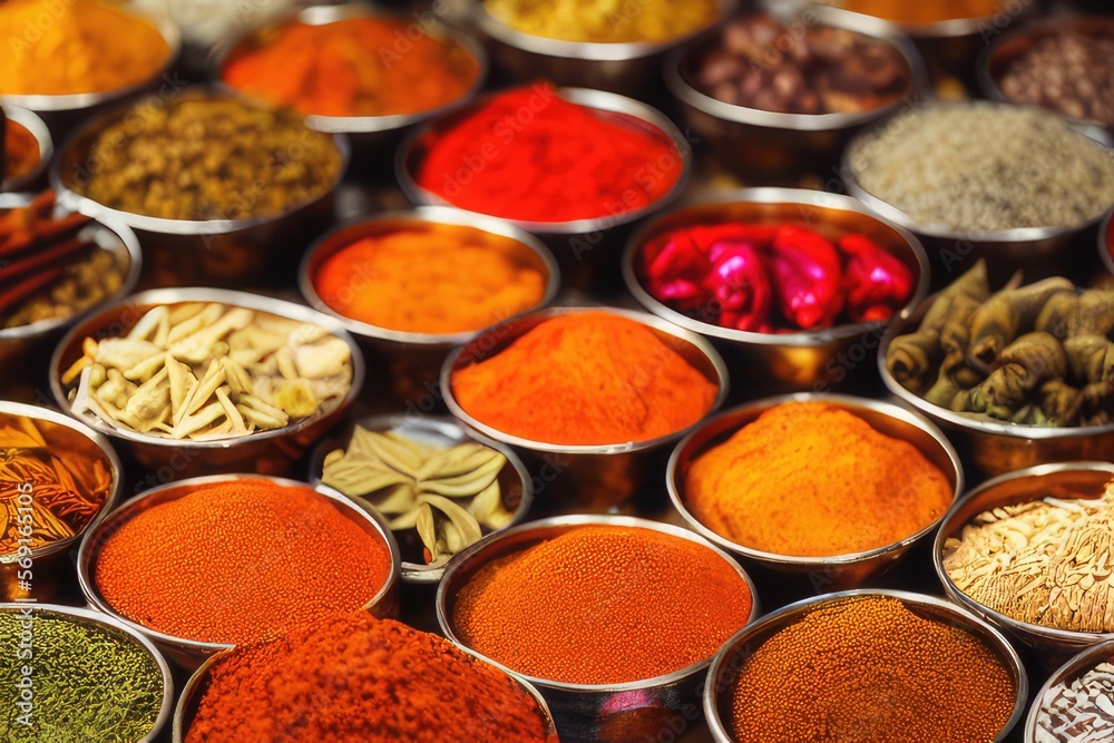 High-Resolution Image of Indian Spices Displaying the Rich Aromas and ...
