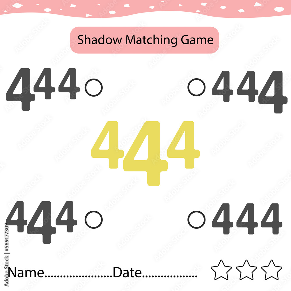 Find number 4 Correct Shadow Find And Match The Correct Shadow Of Friut ...