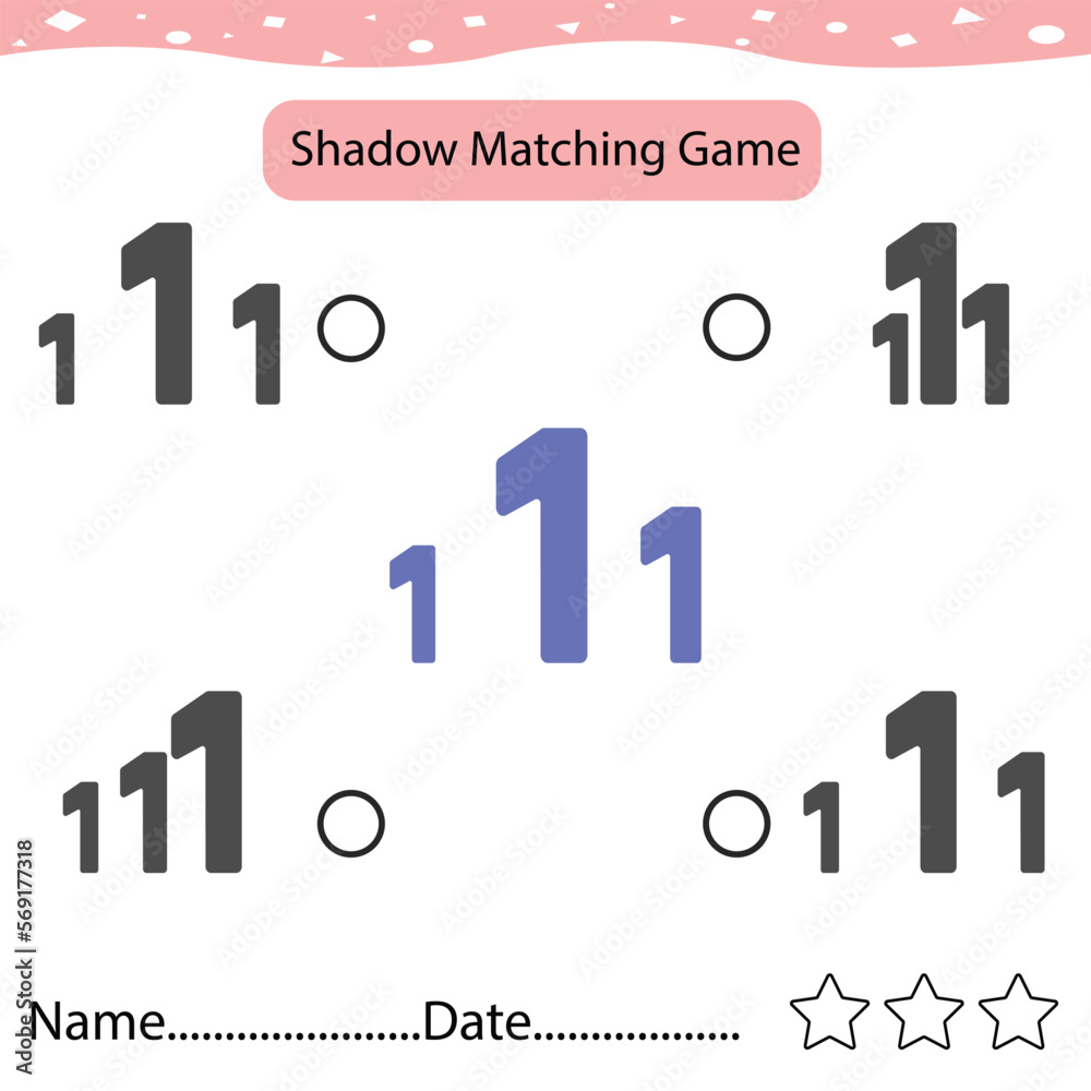 Find number 1 Correct Shadow Find And Match The Correct Shadow Of Friut ...