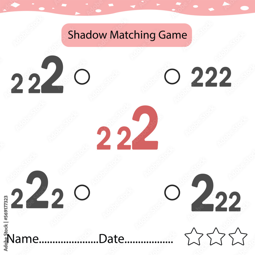 Find number 2 Correct Shadow Find And Match The Correct Shadow Of Friut ...