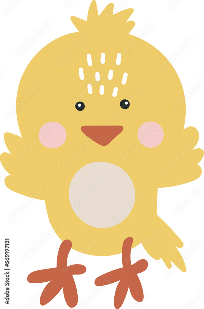 Farm animal isolted vector, Cute Animal chicken, Farm Clipart, Portrait ...