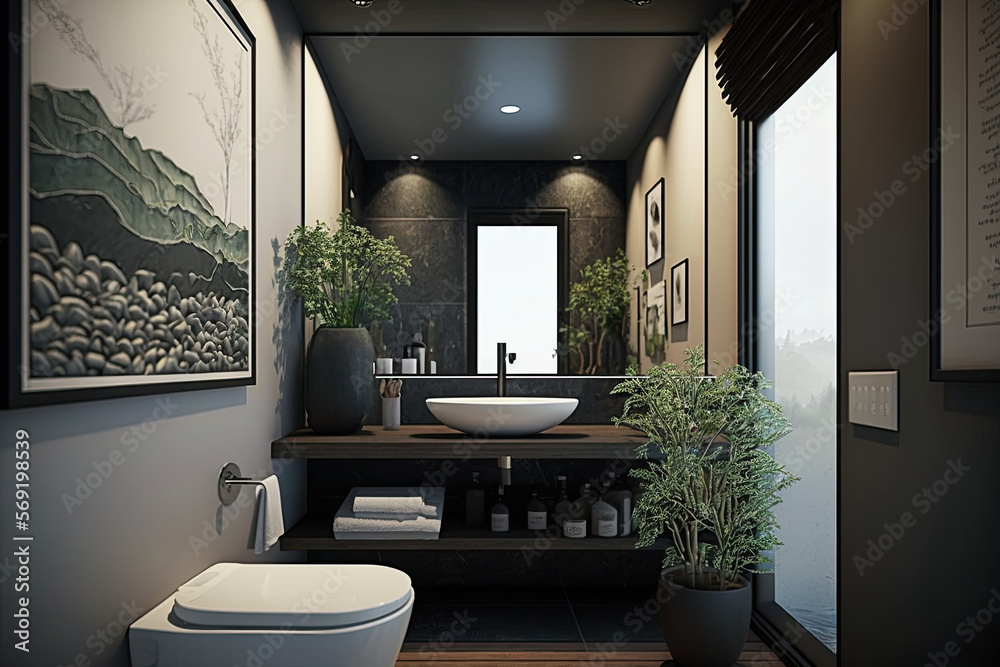 contemporary, modern, bathroom, washroom, spa, hotel, interior, design ...