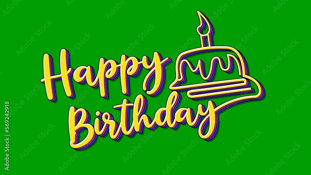 Happy Birthday Letters Printable Green Screen Free - Infoupdate.org