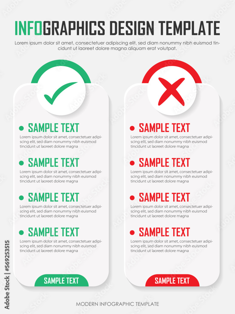 infographic False and true check list, Flat simple infographics design ...