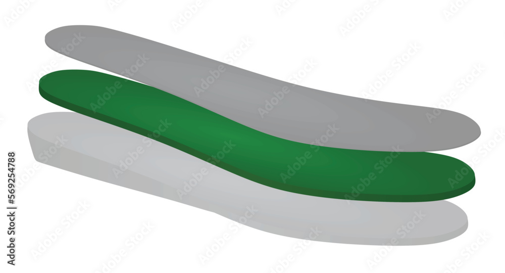 Shoe inserts layers. vector illustration Stock Vector | Adobe Stock