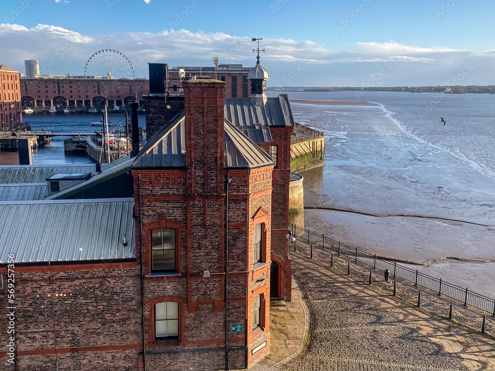 Liverpool, UK: The Royal Albert Dock complex of dock buildings and ...