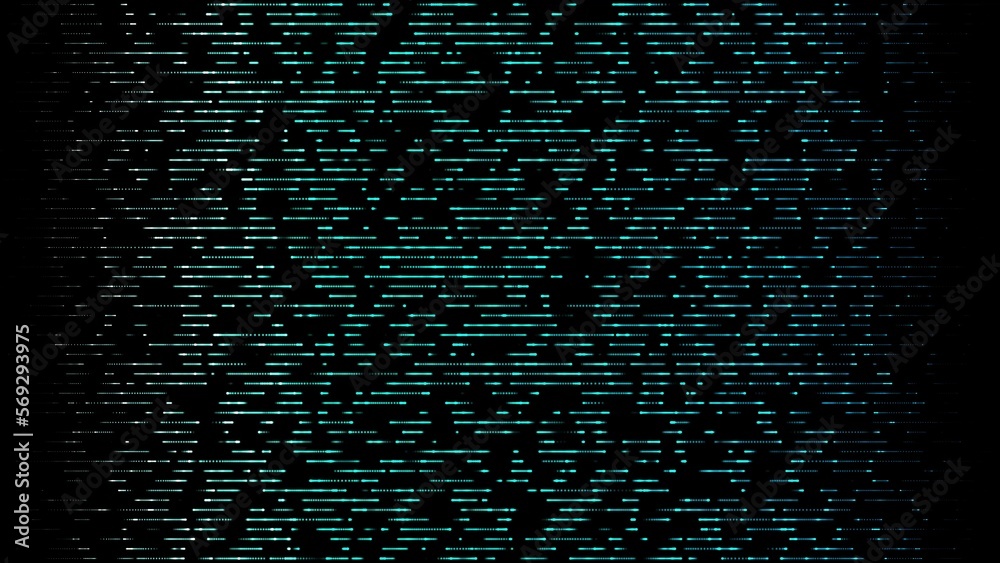 Abstract big data visualization. Blue flow of data as numbers strings. Information code ...