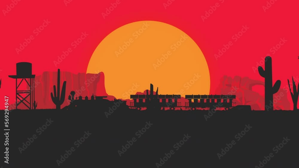 western train, wild west, old train, western, sunset, 2d, steam ...