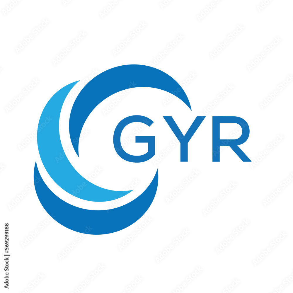 GYR Letter logo design template vector. GYR Business abstract ...