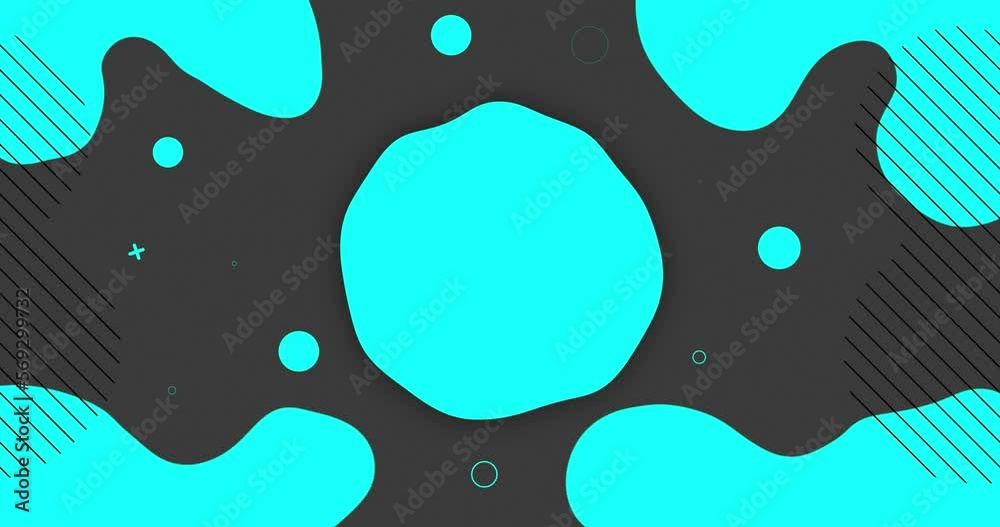 Seamless loop Abstract wavy flat animated geometrical shapes background ...