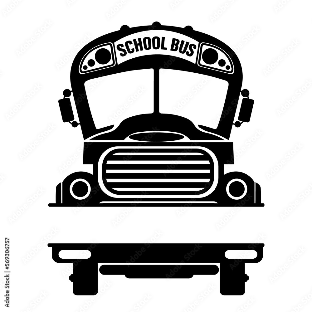 school bus svg, school svg, back to school svg, monogram svg, school ...
