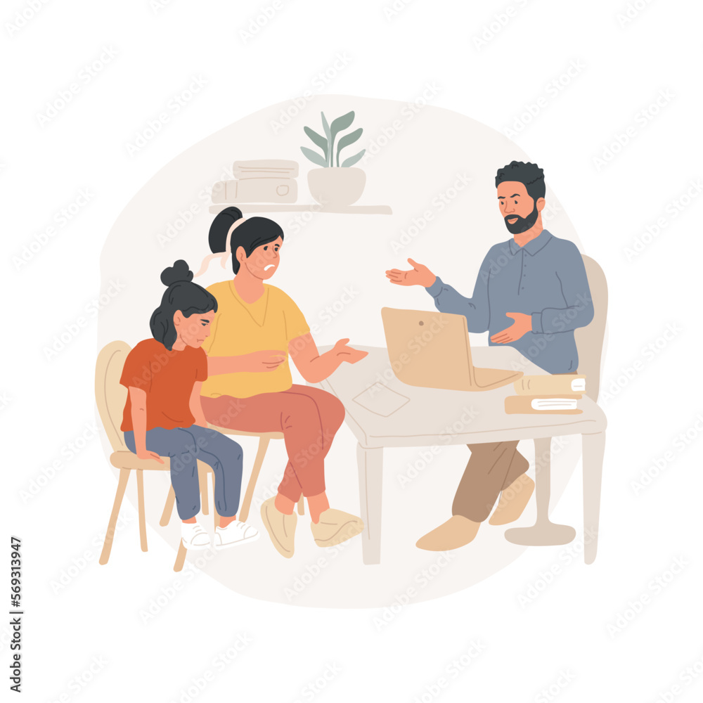 School suspension isolated cartoon vector illustration. Temporary ...