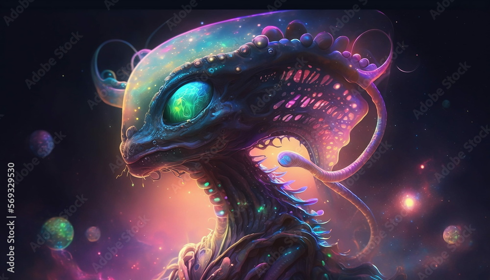 AI Generated Ar collections of Aliens with different shapes could be ...