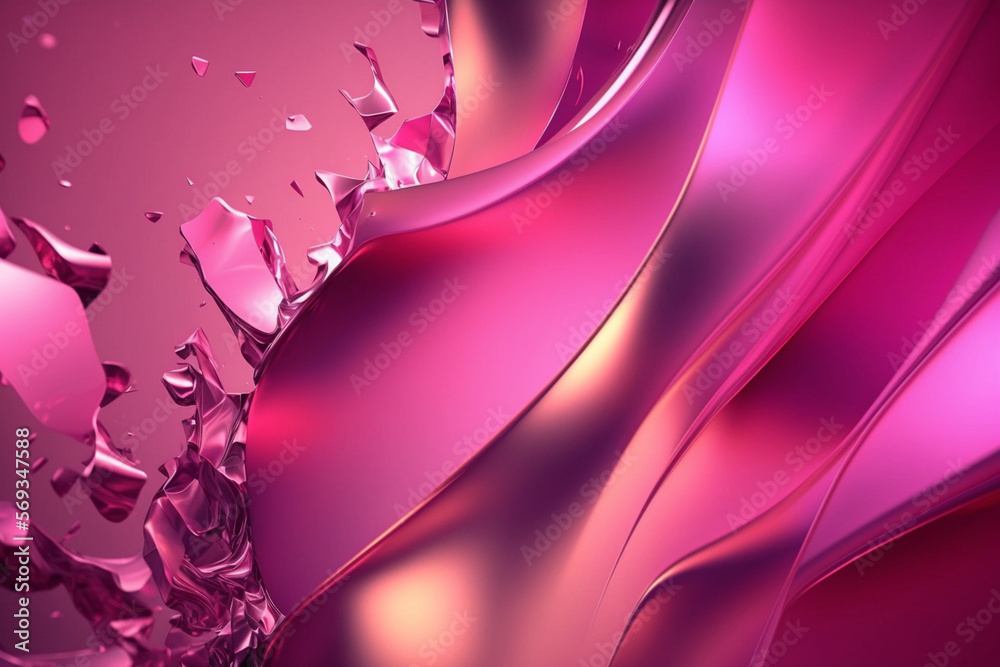 Abstrack pink background to use in design. Magenta trend color. AI ...