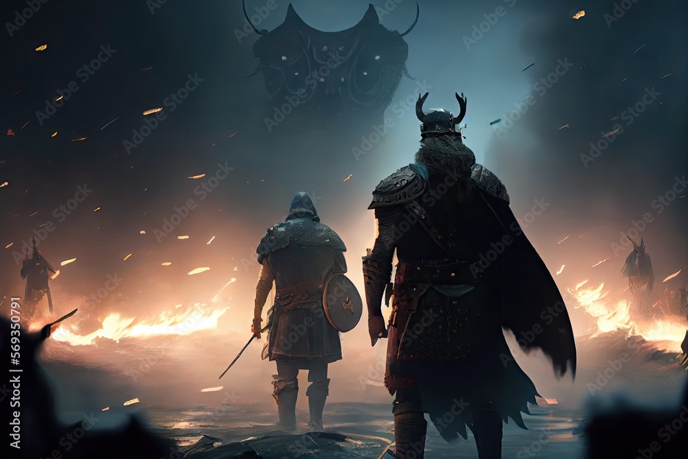 Viking warriors, generals, and Normans fought fiercely at the Battle of ...