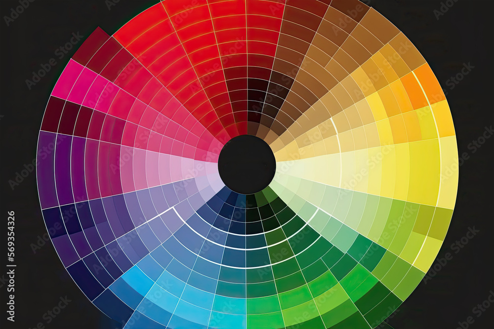 Designer multi-color swatch palette colour guide chart spectrum ... Designer multi-color swatch palette colour guide chart spectrum ...