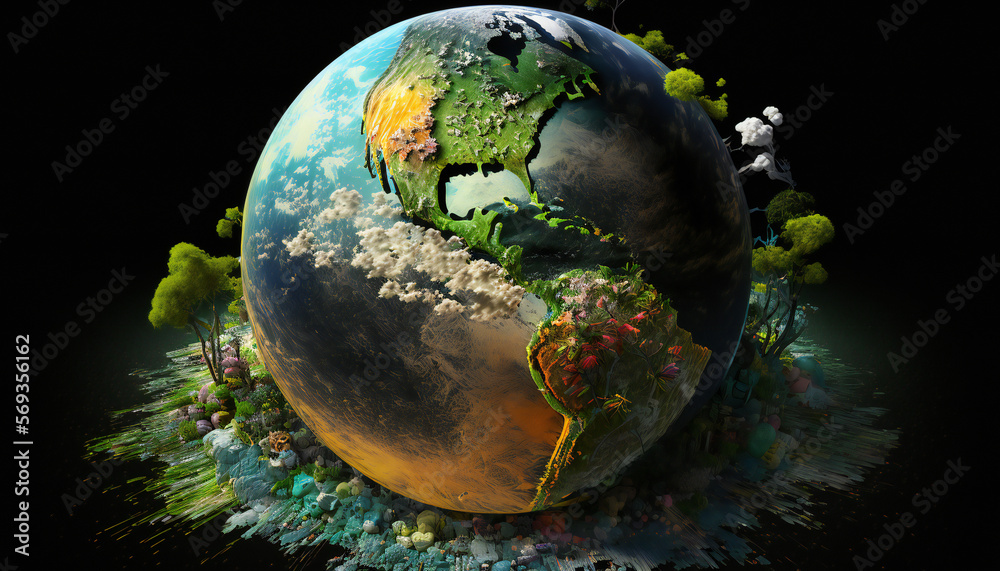 The Beauty of Nature on Earth: Our Globe Showcasing the Diversity of ...