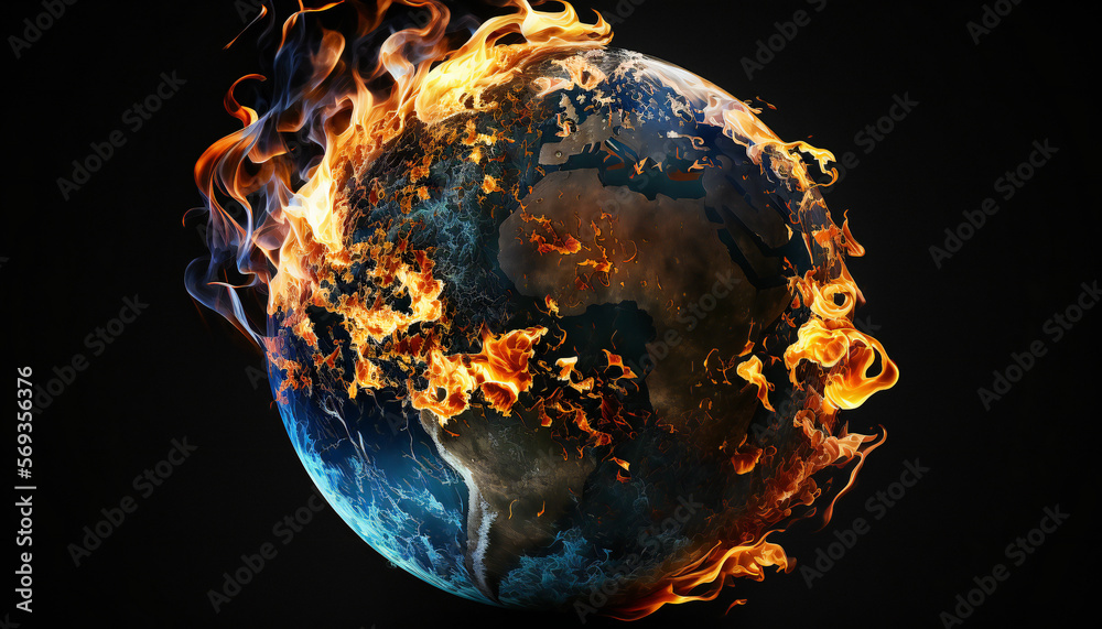 Globe Illustrates the Urgent Global Environmental Crisis on Earth ...