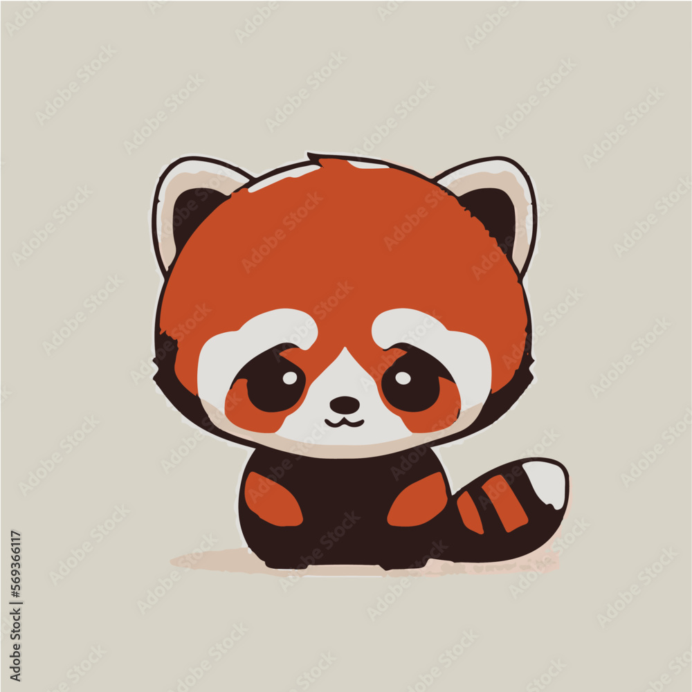 Cute Red Panda Chibi